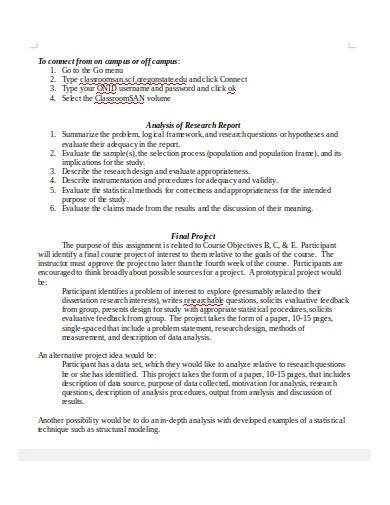 FREE 10 Research Analysis Report Samples In MS Word PDF