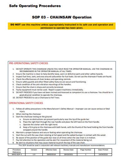 FREE 10 Operating Procedures Samples Templates In MS Word PDF FREE 10 Operating Procedures Samples Templates In MS Word PDF
