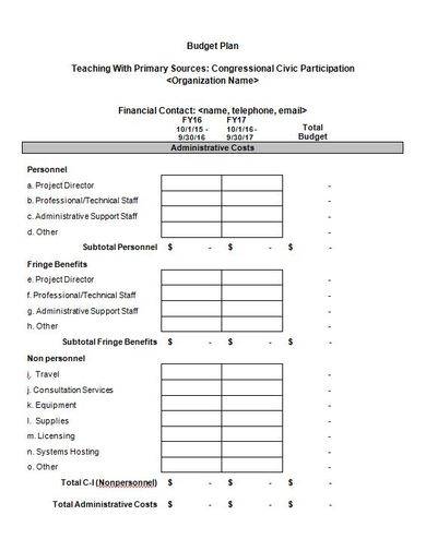 FREE 10 School Budget Samples In MS Word MS Excel Apple Pages 