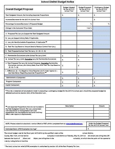 FREE 10 School Budget Samples In MS Word MS Excel Apple Pages 
