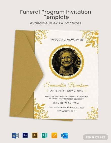 FREE 12 Sample Funeral Programs In MS Word PSD AI Publisher 