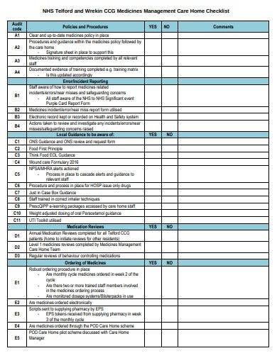 FREE 10 Medication Checklist Samples In MS Word Pages Google Docs PDF