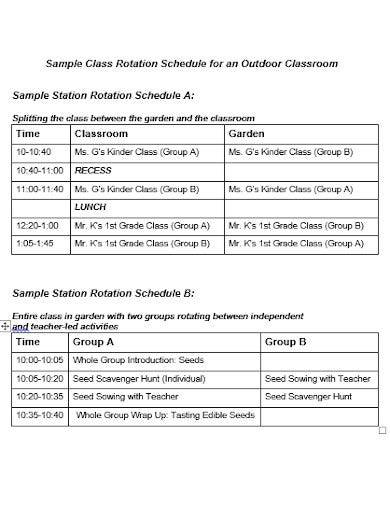 FREE 16 Schedule Rotation Samples In MS Word Pages Google Docs 