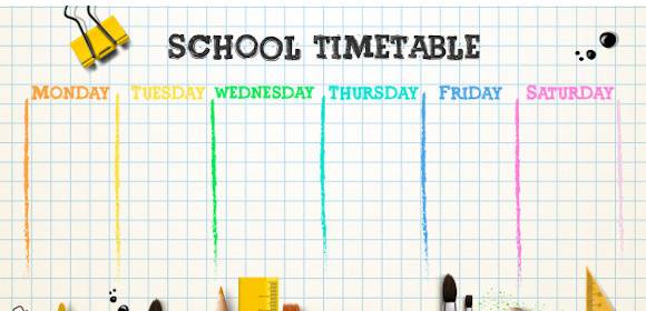 FREE 20 School Timetable Samples In MS Word MS Excel Pages Numbers Google Docs Google 