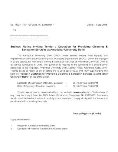 FREE 10 Cleaning Service Quotation Samples In MS Word MS Excel 