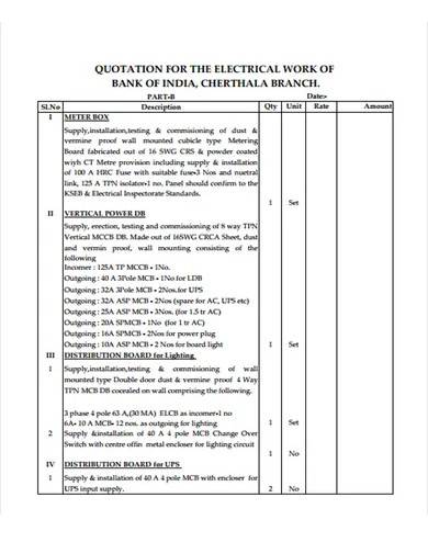 Electrical Quotation For House Wiring Excel IOT Wiring Diagram