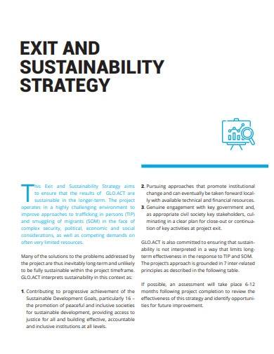 FREE 10 Exit Strategy Samples In PDF