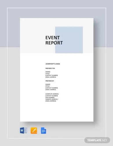 After Event Report Template 5 Professional Templates Report Vrogue
