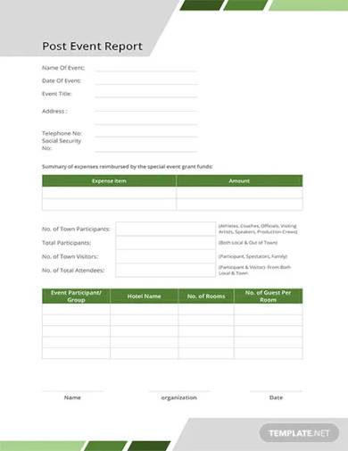 FREE 13 Event Report Samples In Google Docs Pages MS Word PDF