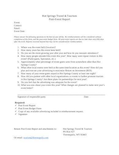 FREE 10 Event Report Samples In Google Docs Pages MS Word PDF