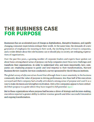 FREE 10 Business Purpose Statement Sample Small Roundtable Continuity 