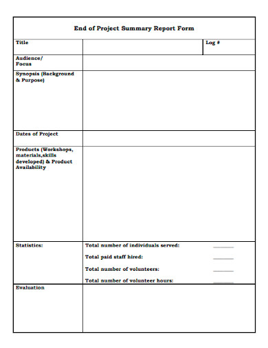 FREE 10 Project Summary Report Samples Final Equipment Pilot 
