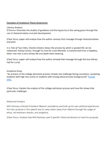  Analytical Statement Examples What Is Analytical Statement 