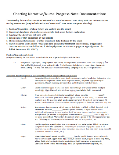 FREE 10 Nursing Progress Note Samples Skilled Home Physician 