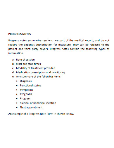 FREE 7 Sample Progress Notes For Social Workers In PDF
