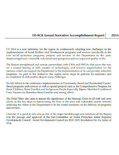 Narrative Accomplishment Report Sample Pdf Template Gambaran Vrogue
