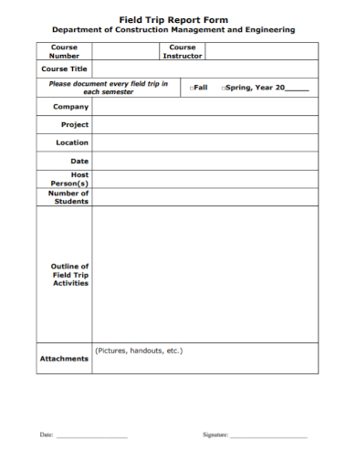 FREE 11 Field Trip Report Samples Agriculture Educational 