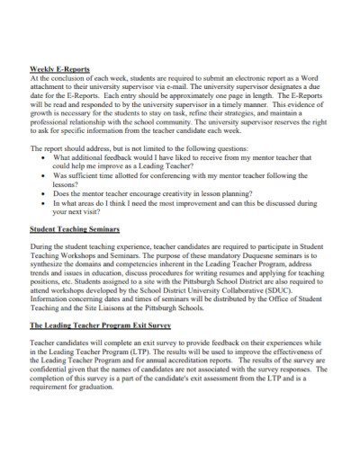 FREE 6 Teachers Weekly Report Samples Accomplishment Duty Work 