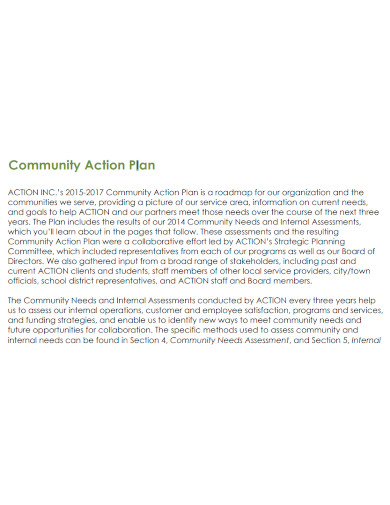 FREE 10 Community Action Plan Samples Mental Health Project 