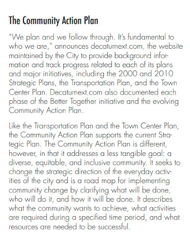 FREE 10 Community Action Plan Samples Mental Health Project Engagement 