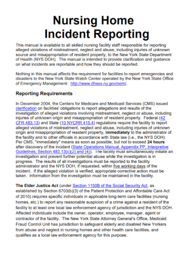 FREE 10 Nursing Incident Report Samples In PDF DOC