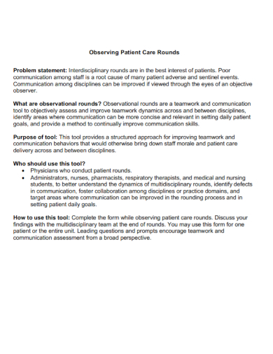 FREE 7 Patient Problem Statement Samples Safety Nursing System 