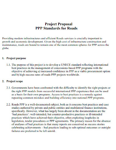 FREE 10 Road Project Proposal Samples Construction Safety 