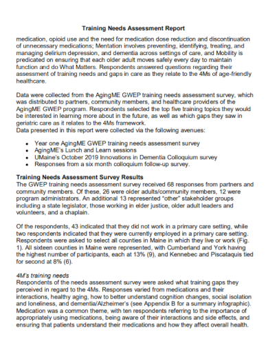 FREE 10 Training Needs Assessment Report Samples In PDF DOC