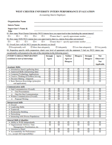 Sample Performance Evaluation Form For Accountant The Document Template 