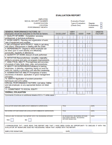 FREE 10 Quantity Of Work Evaluation Samples Employee Self 