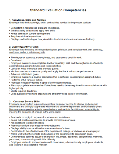 FREE 10 Quantity Of Work Evaluation Samples Employee Self 