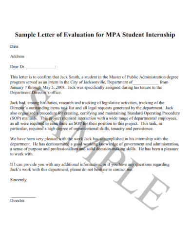 FREE 10 Internship Evaluation Samples Supervisor Self Performance 