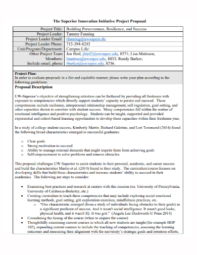 FREE 10 Title Project Proposal Samples Community School Student 