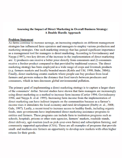 FREE 10 Business Problem Statement Samples In PDF DOC