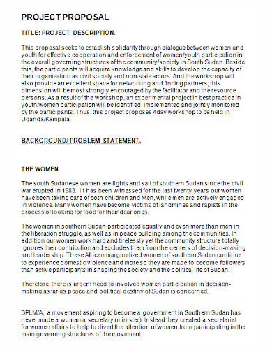 FREE 10 Title Project Proposal Samples Community School Student 