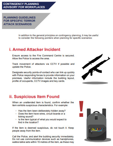 FREE 10 Security Contingency Plan Samples In PDF MS Word Apple 