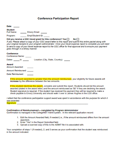 FREE 10 Conference Report Samples In MS Word Google Docs PDF