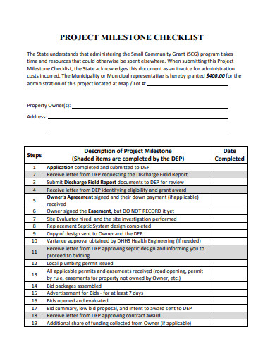 FREE 10 Project Milestone Samples In PDF MS Word