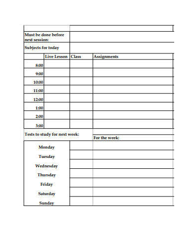 FREE 10 Assignment Tracker Samples In PDF MS Word