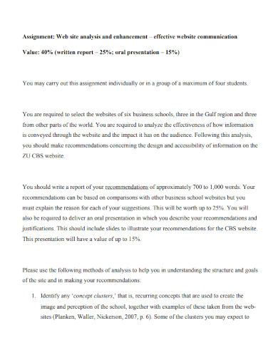 FREE 6 Website Analysis Samples In PDF