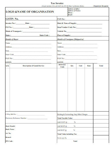 FREE 3 Transport Bill Format Samples In PDF
