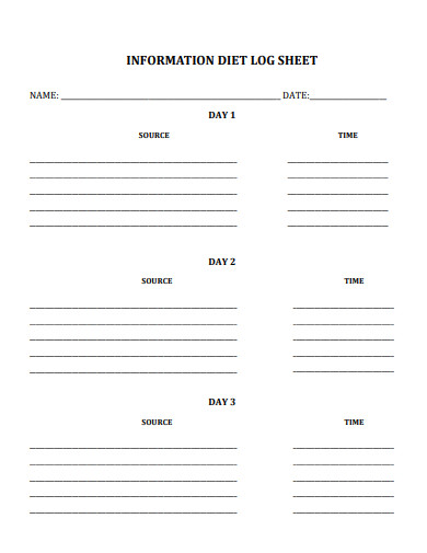 FREE 10 Diet Log Samples In PDF