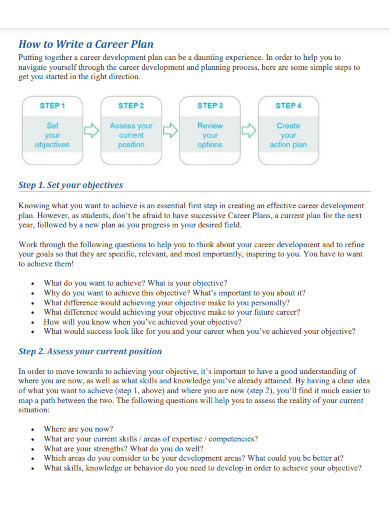 FREE 10 Career Plan Samples In PDF