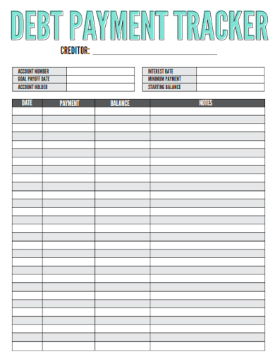 FREE 30 Tracker Samples In Google Docs Google Sheets MS Word MS 