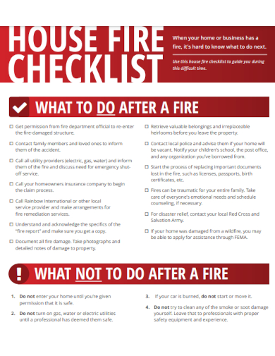 FREE 30+ House Checklist Samples in MS Word | Google Docs | Apple Pages ...
